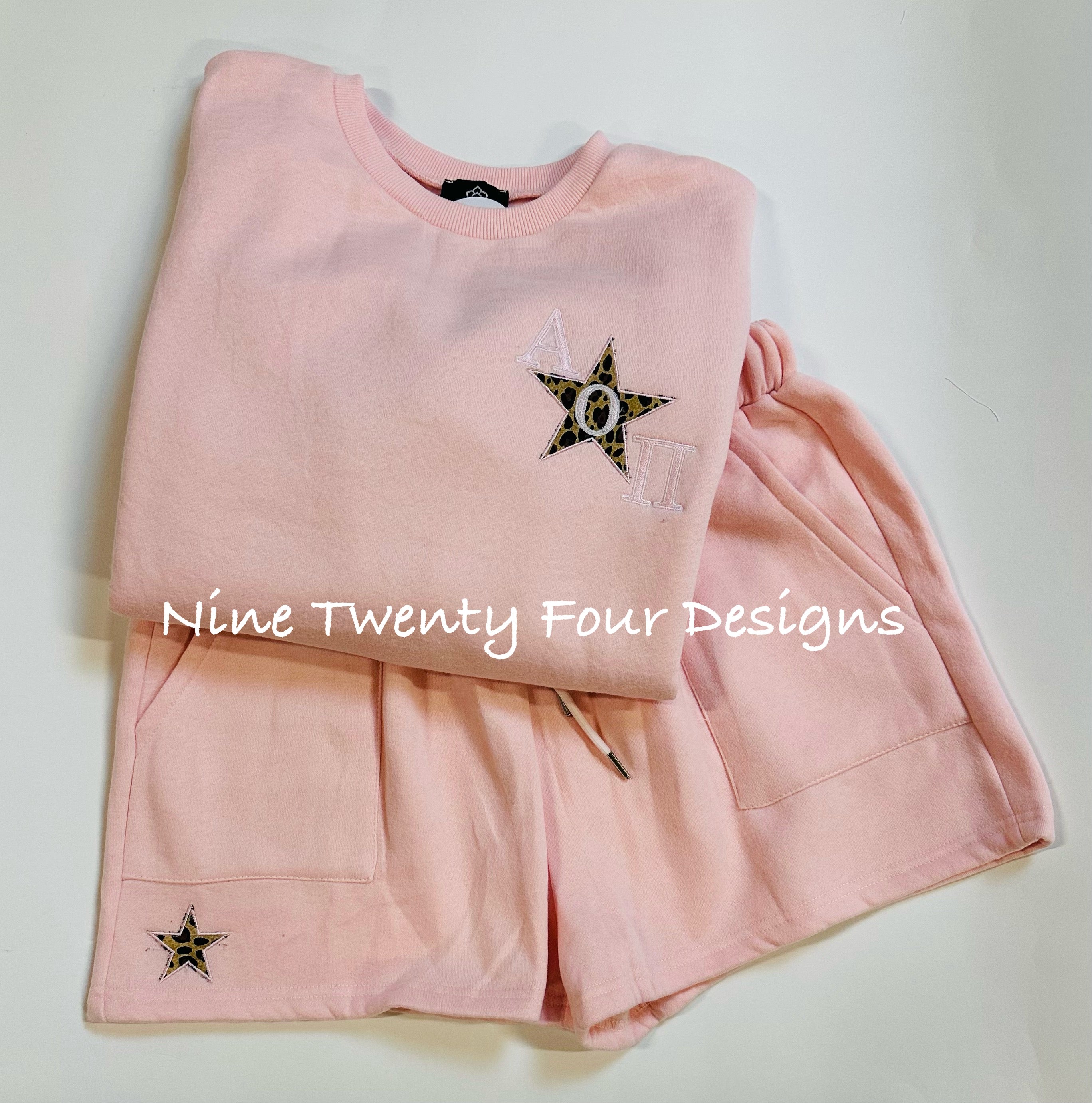 Leopard AOII Sorority set – Nine Twenty Four Designs